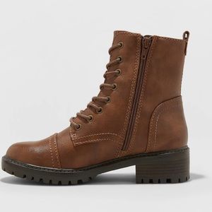 Universal Thread | Shoes | Kamryn Faux Leather Combat Boots | Poshmark